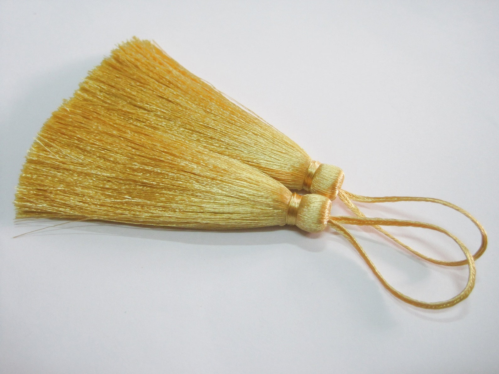 10 Pcs Gold SP36 Long Tassel, Wholesale Tassels, Tassel Supplies, Silk ...