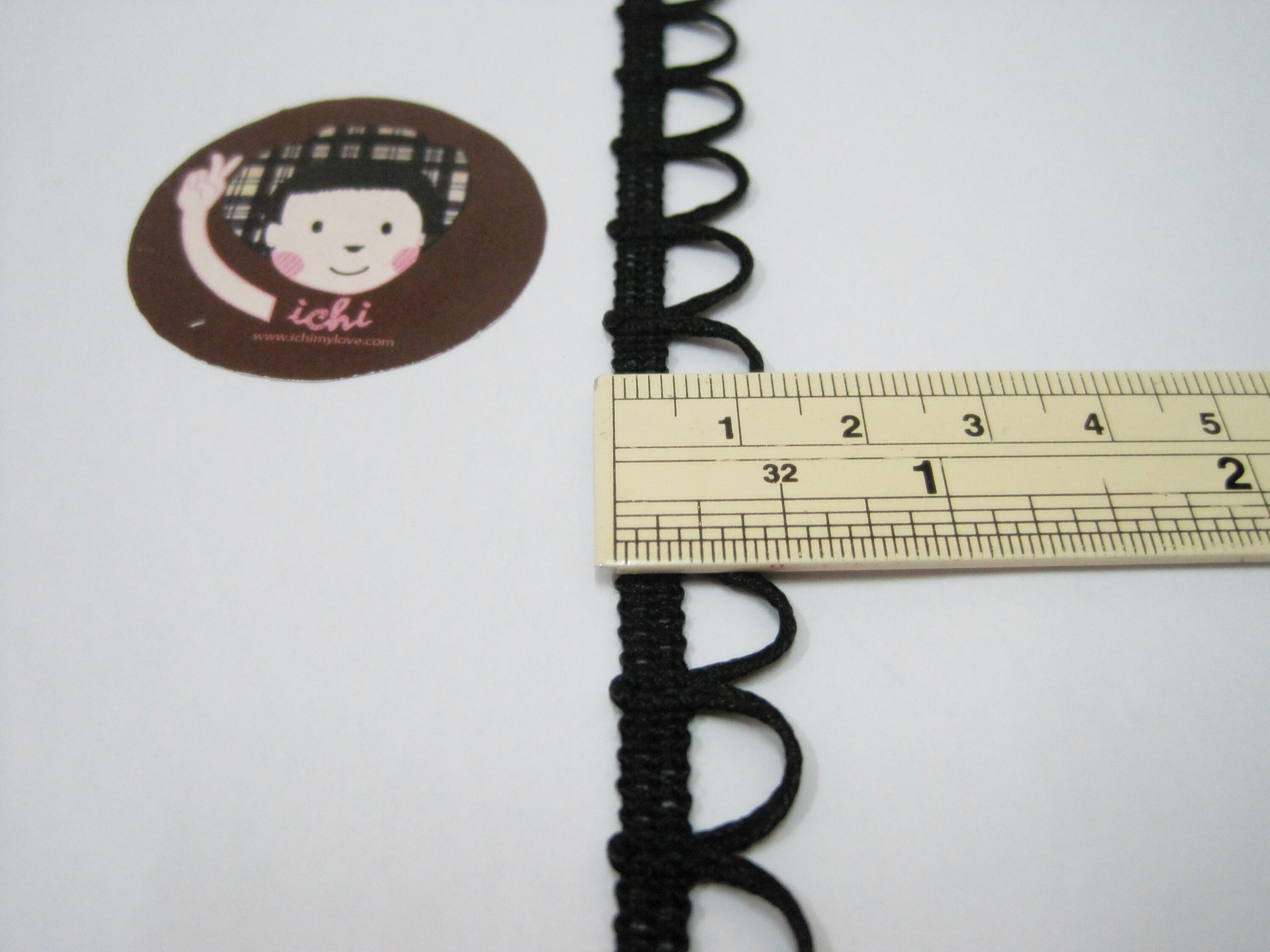 5 Yards Black Loop Trim, Loop Trim, Braided Trim, Button Looping Trim ...