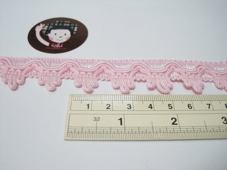 5 Yards Pink Scalloped Loop Fringe Vintage Lace Loop Trim - Etsy