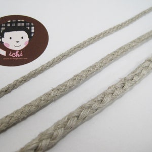 Linen Tubular Braid, Linen Cord, Linen Trim, Linen Ribbon, Linen Lace ...