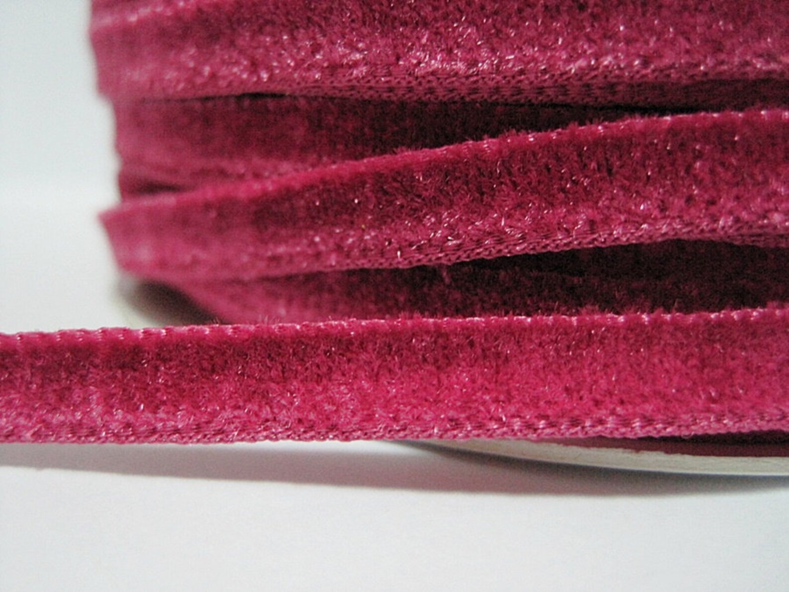 5 Yards 1/4 Hot Pink Velvet Ribbon Pink Velvet Ribbon - Etsy