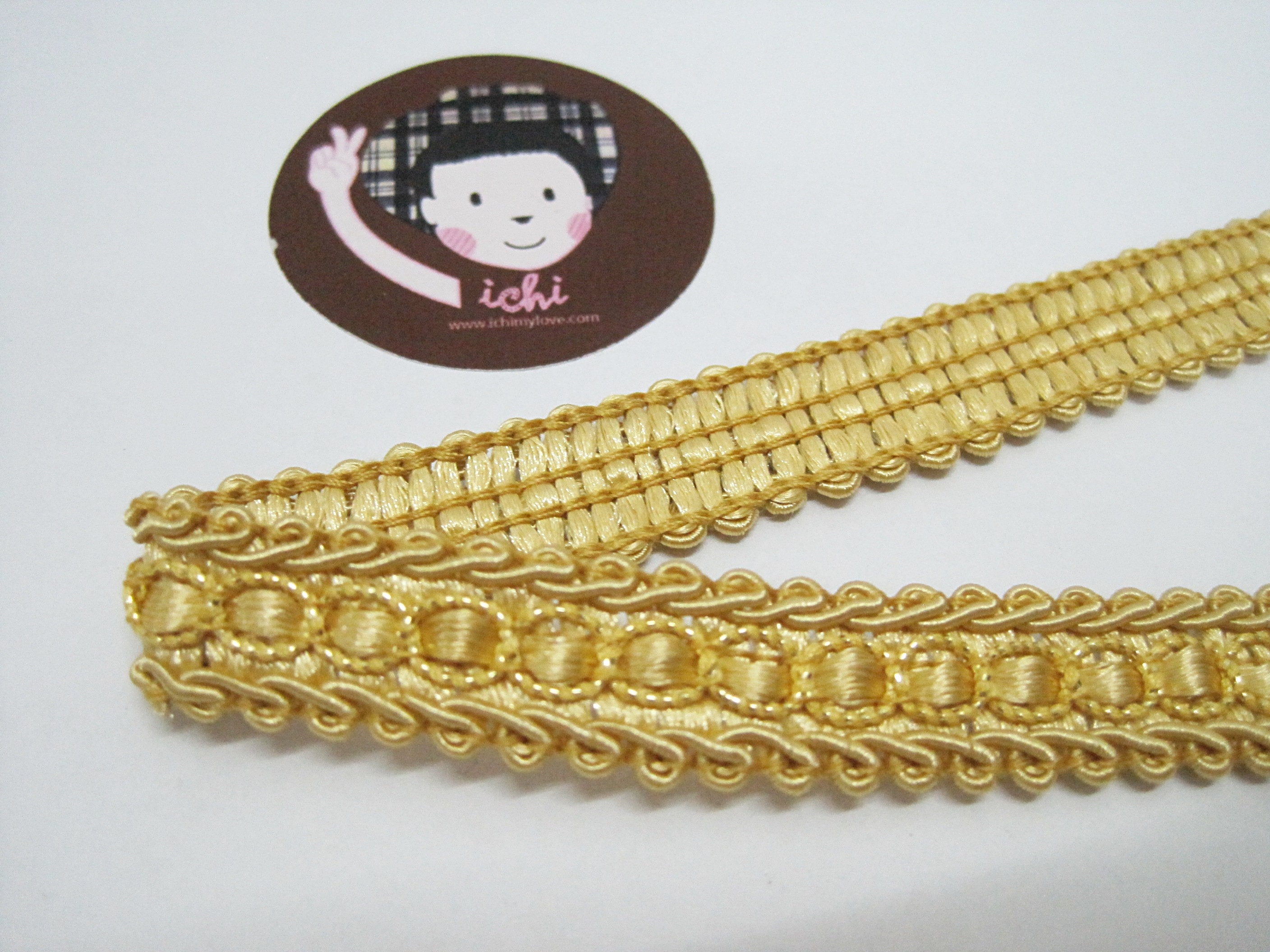 5 Yards 1/2 Gold Gimp Braid Trim Gimp Braid Braided | Etsy