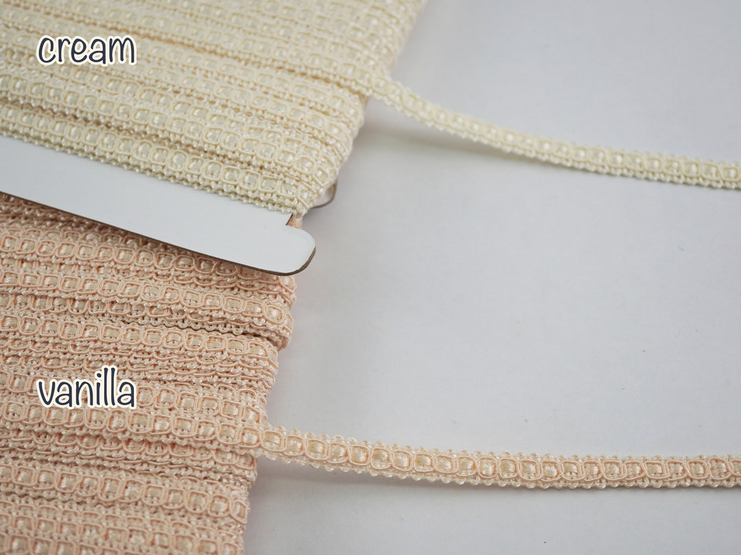 5 Yards 5/16" Cream Braid Trim, Cream Braid Trim, Gimp Braid, Braided ...