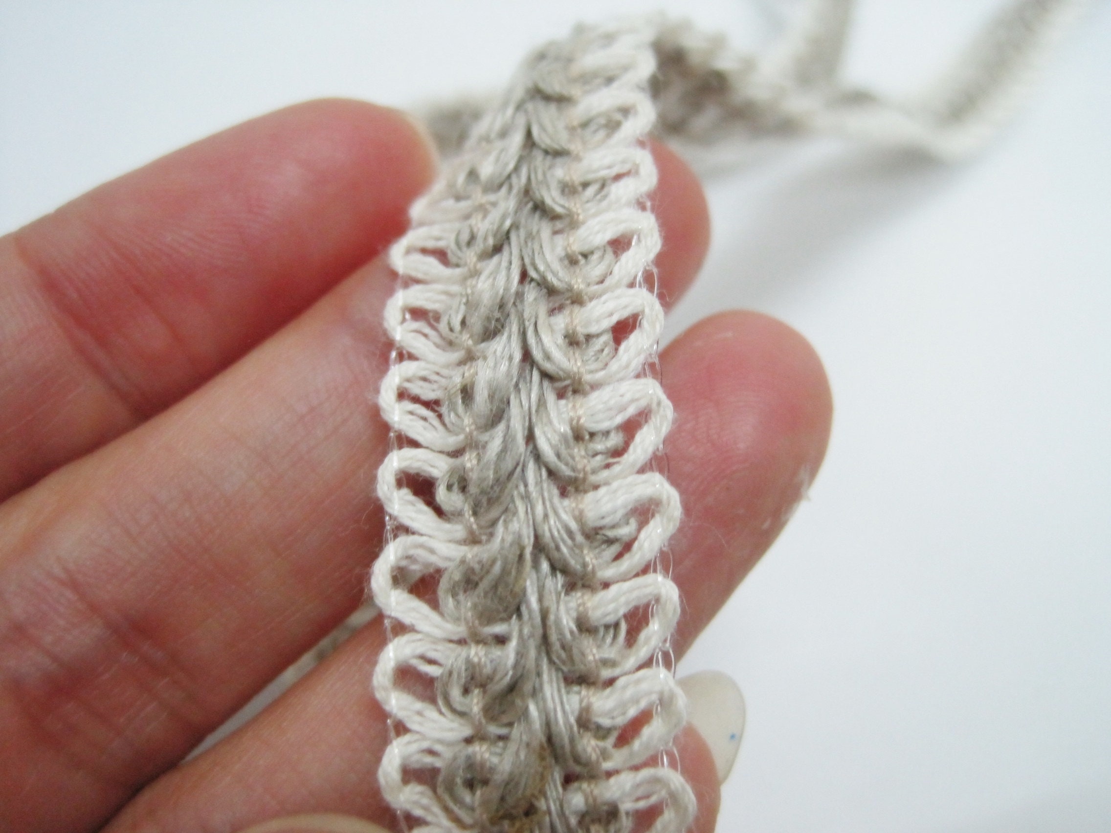 5 Yards Linen Cotton Gimp Braid Natural trim wholesale | Etsy