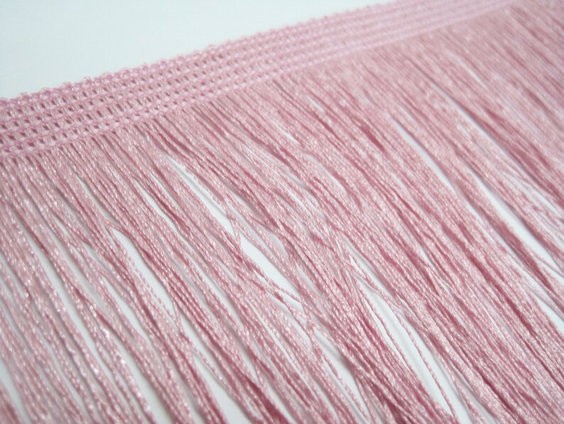 1 Yard 4 to 10 Bubble Gum Chainette Fringe Pink | Etsy
