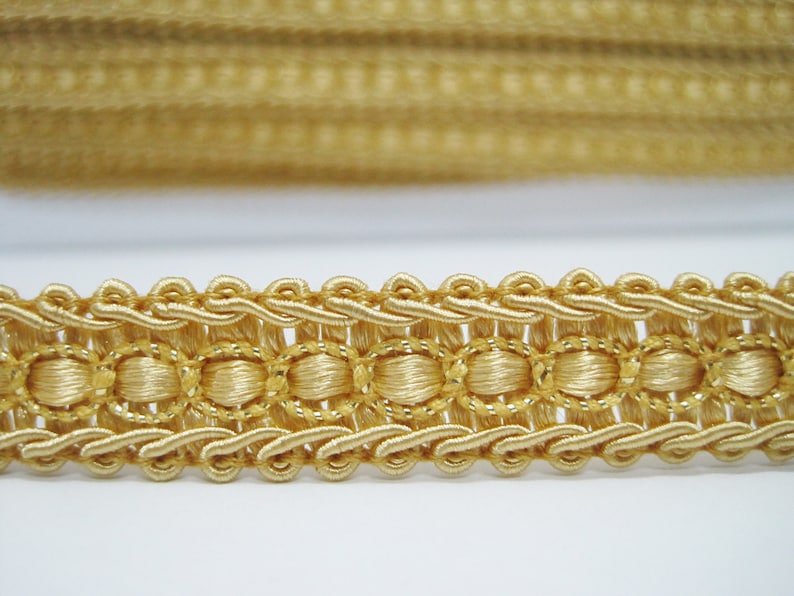5 Yards 1/2 Gold Gimp Braid Trim Gimp Braid Braided | Etsy