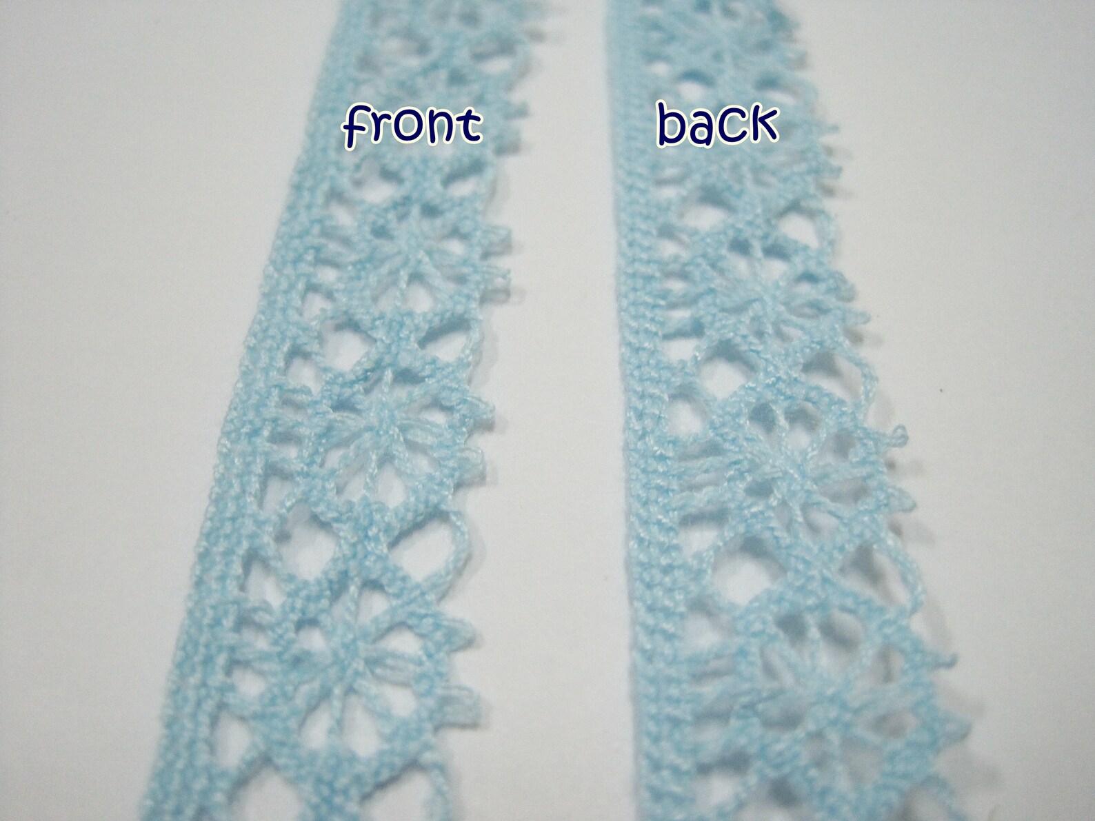 5 yards 9/16 Blue Crochet Lace Trims Lace Trim Crochet | Etsy