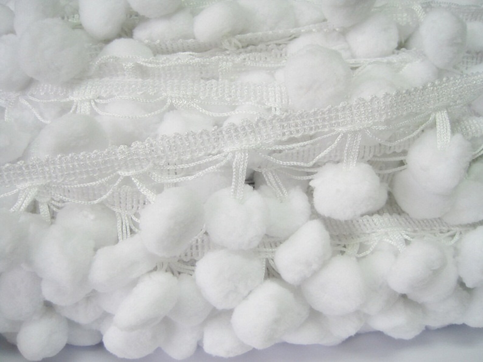 5 Yards Extra Large Pom Pom Trim pom Size 2.5 Cm White - Etsy
