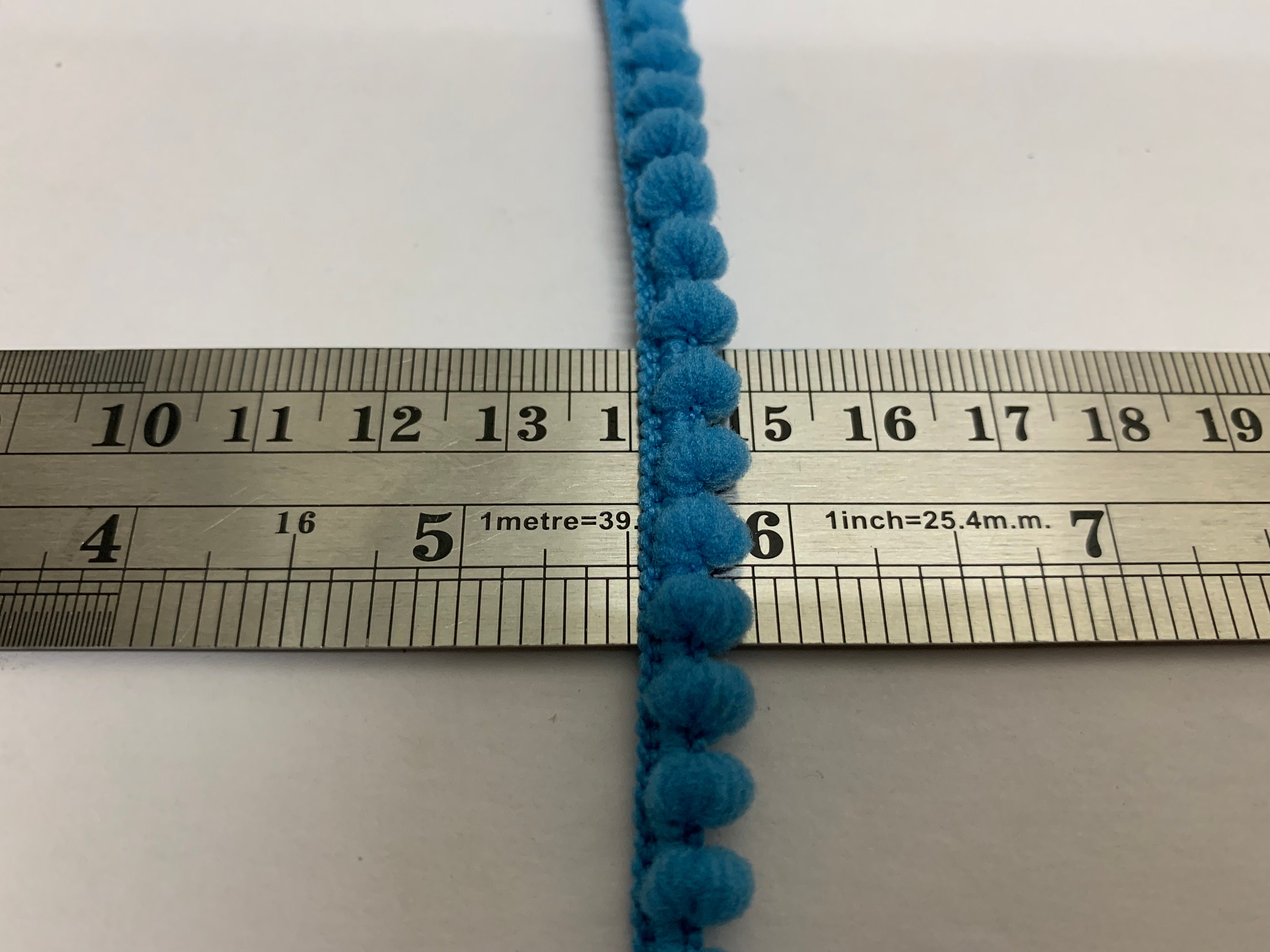 5 yards Turquoise Mini Pom Pom Trim Mini Pom Pom Trim Blue | Etsy