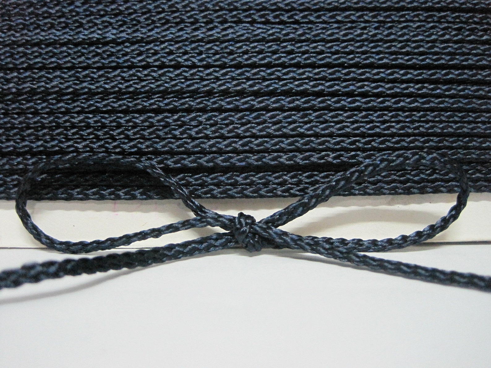 5 Yards 3 Mm Deep Navy Blue Braided Cord Braided Cord - Etsy
