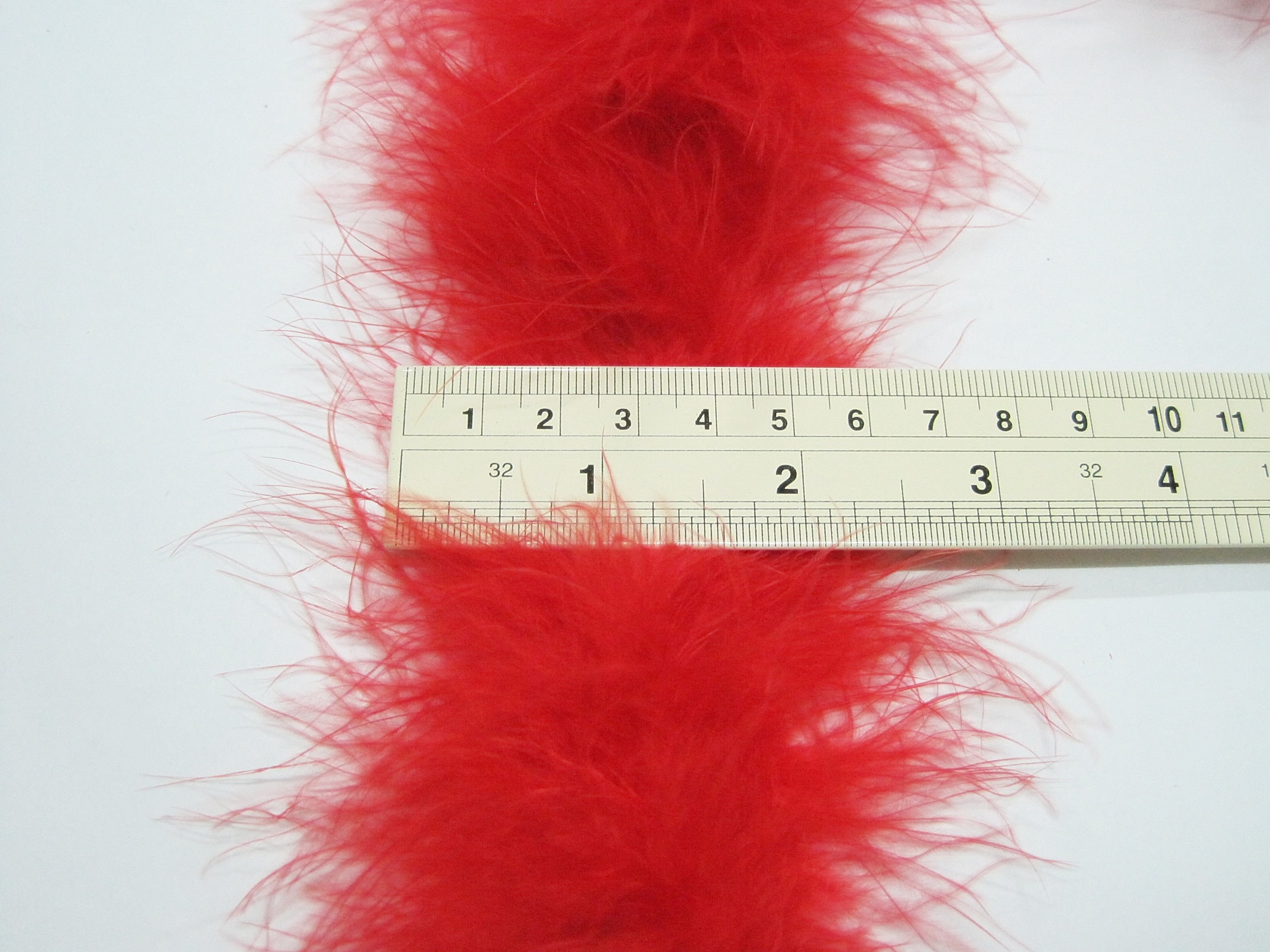 1 yard 2.5 Feather Trim Red Feather trim Ostrich | Etsy