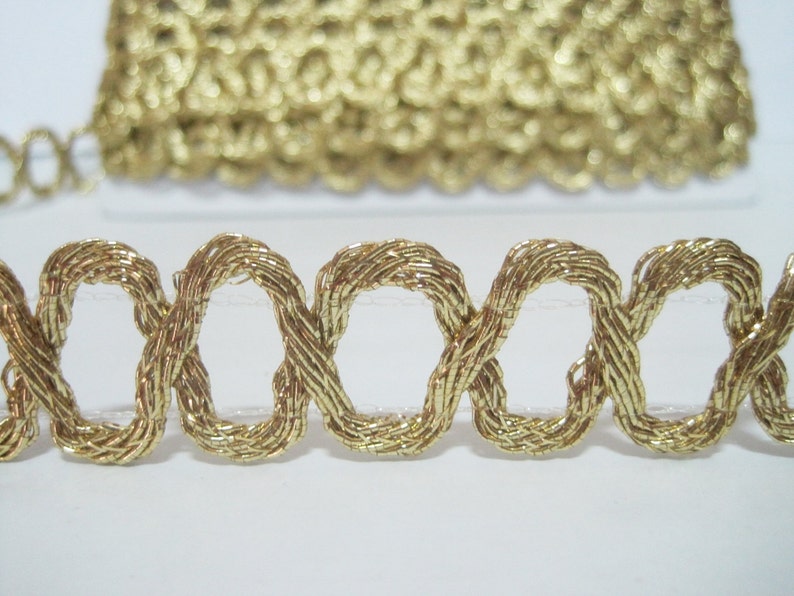 5 Yards Light Gold Metallic Braid Wholesale Trim Metallic | Etsy