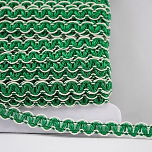 5 Yards Pine Green Rick Rack, Rick Rack Trim, Zig Zag Trim, Zig Zag ...