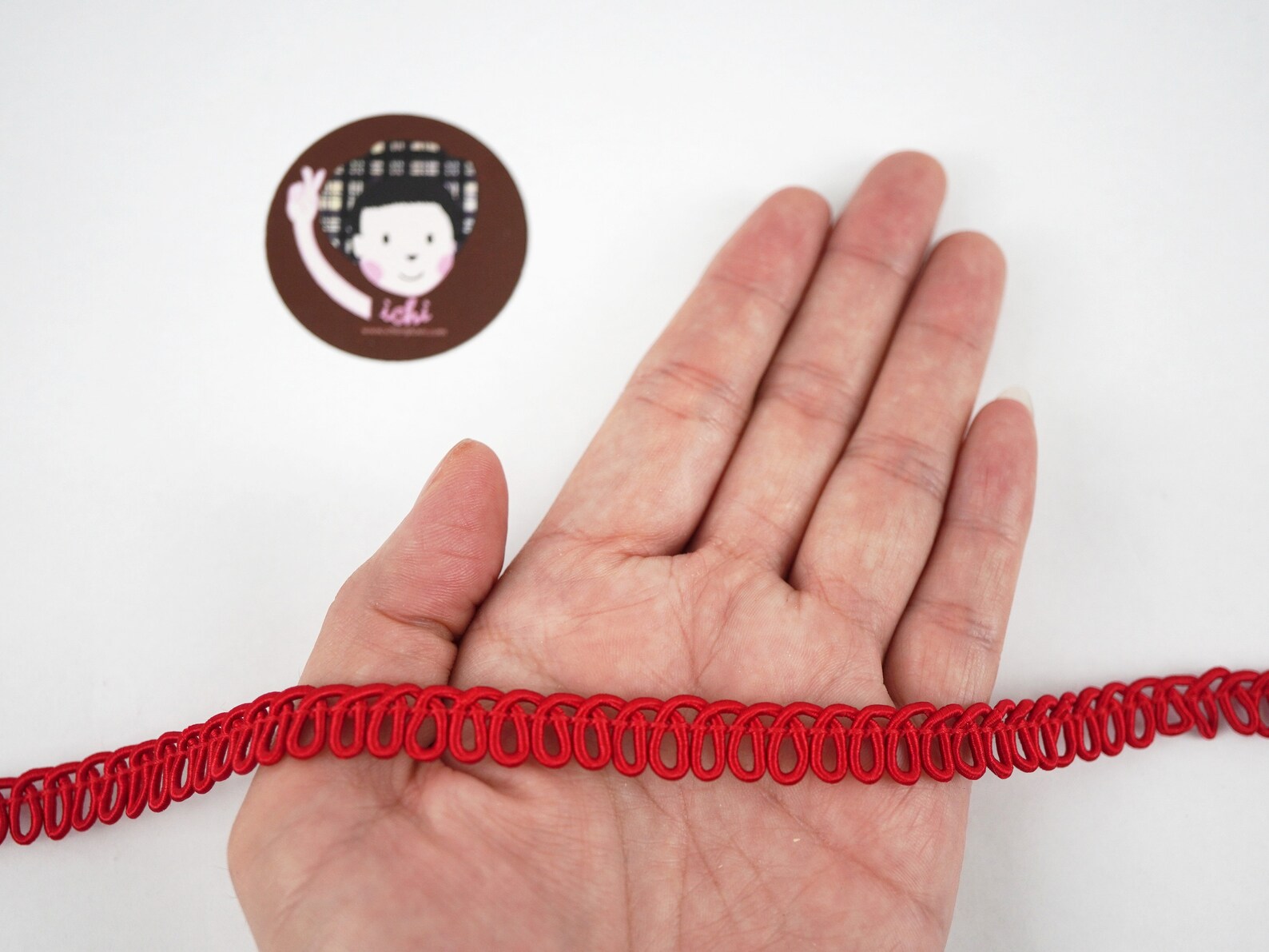 5 Yards Red Braid, Loop Trim, Shiny Braid, Picot Braid, Picot Trim ...