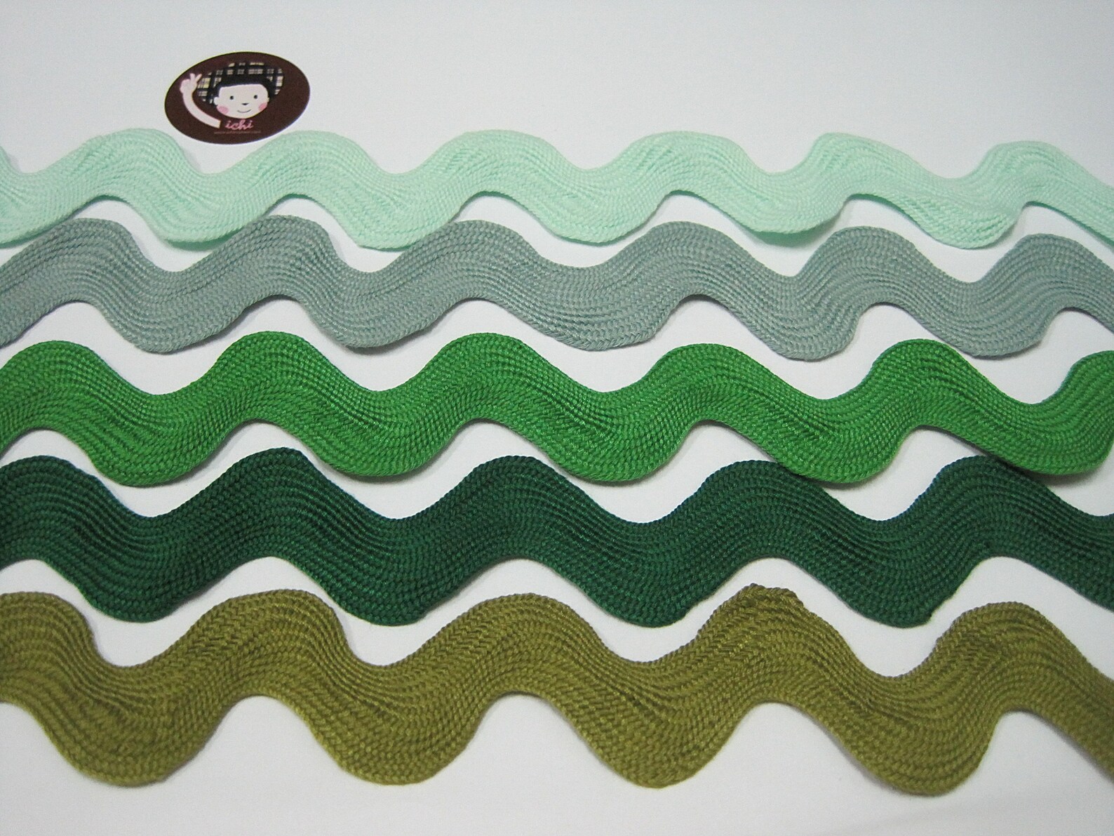 5 Yards Green Jumbo Rick Rack Trim Mint Rick Rack Jumbo Ric | Etsy