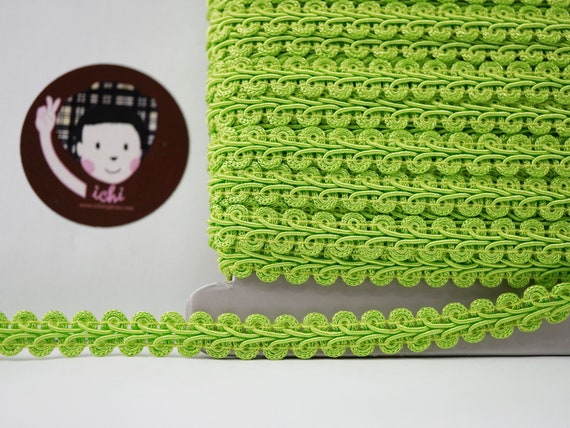 5 Yards 3/8 Lime Green Gimp Braided Trim Gimp Braid - Etsy
