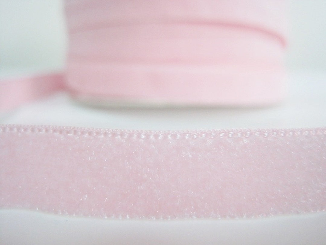 5 Yards 1/2" Soft Pink Velvet Ribbon, Pink, Pink Ribbon, Ribbon, Ribbon ...