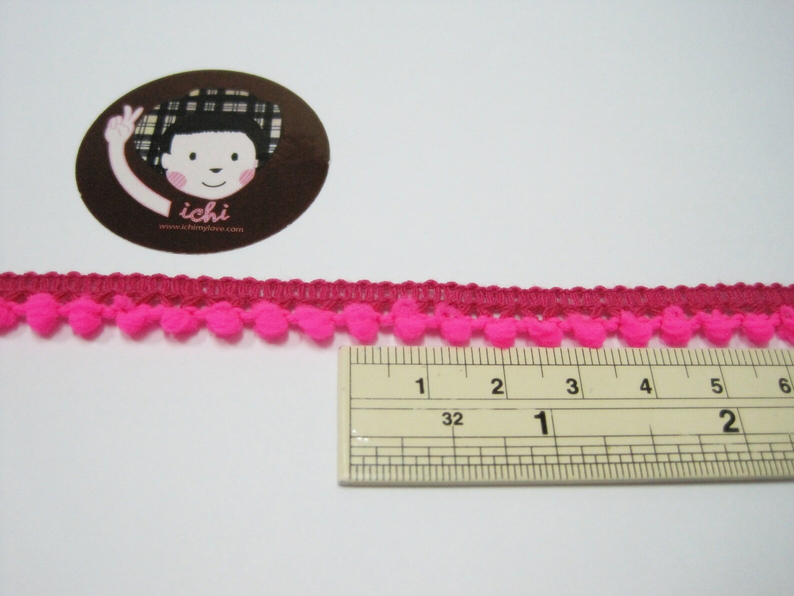 5 Yards Hot Pink Tiny Pom Pom Trim Mini Pom Pom Trim Tiny | Etsy