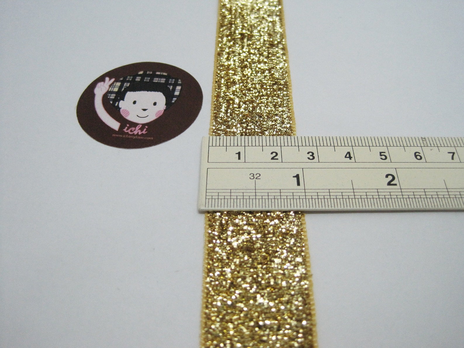5 Yards 1 Gold Glitter Ribbon Wide Glitter Ribbon - Etsy
