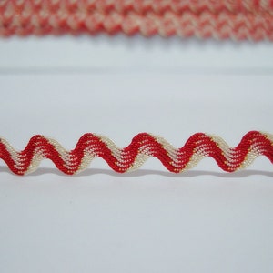 5 Yards Red Baby Rick Rack Trim With Gold Glitter, Wholesale Trim, Ric ...