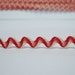 5 Yards Red Baby Rick Rack Trim With Gold Glitter, Wholesale Trim, Ric ...