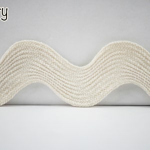 5 Yards Cream Jumbo Rick Rack Trim, Ivory Rick Rack, Jumbo Ric Rac ...