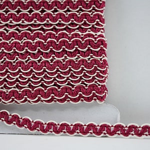 5 Yards Red Rick Rack, Rick Rack Trim, Zig Zag Trim, Zig Zag, Ric Rac ...
