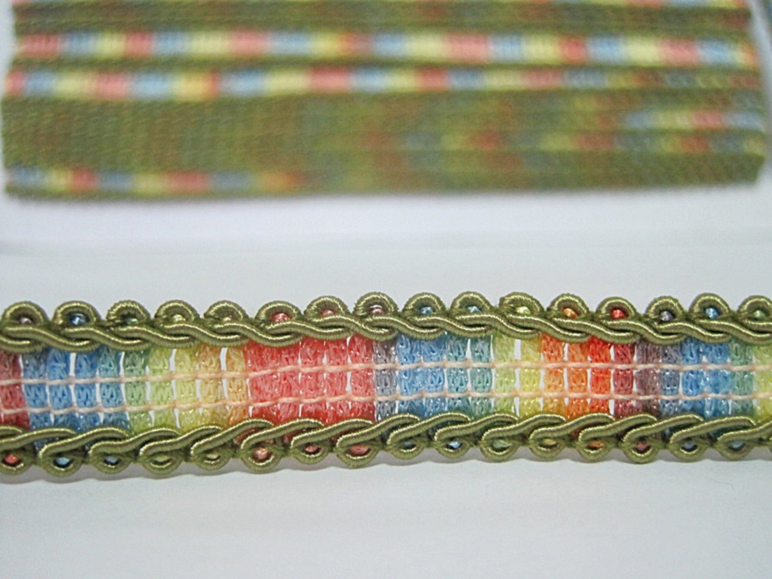 5 Yards Olive Drab Green Gimp Braid Multicolored Trim Gimp - Etsy