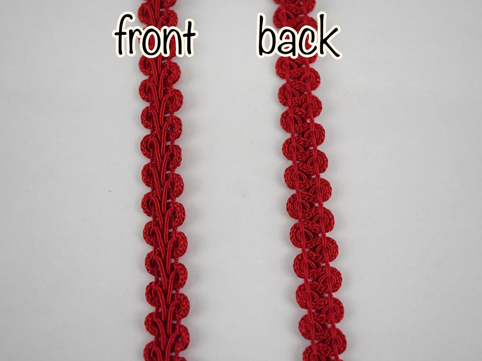 5 Yards 3/8 Red Gimp Braided Trim Gimp Braid Braided - Etsy
