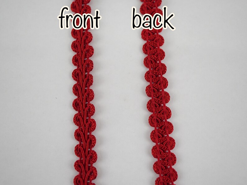 5 Yards 3/8 Red Gimp Braided Trim Gimp Braid Braided - Etsy