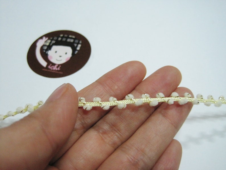 5 Yards Light Yellow 2-side Tiny Pom Pom Trim Mini Pom Pom - Etsy