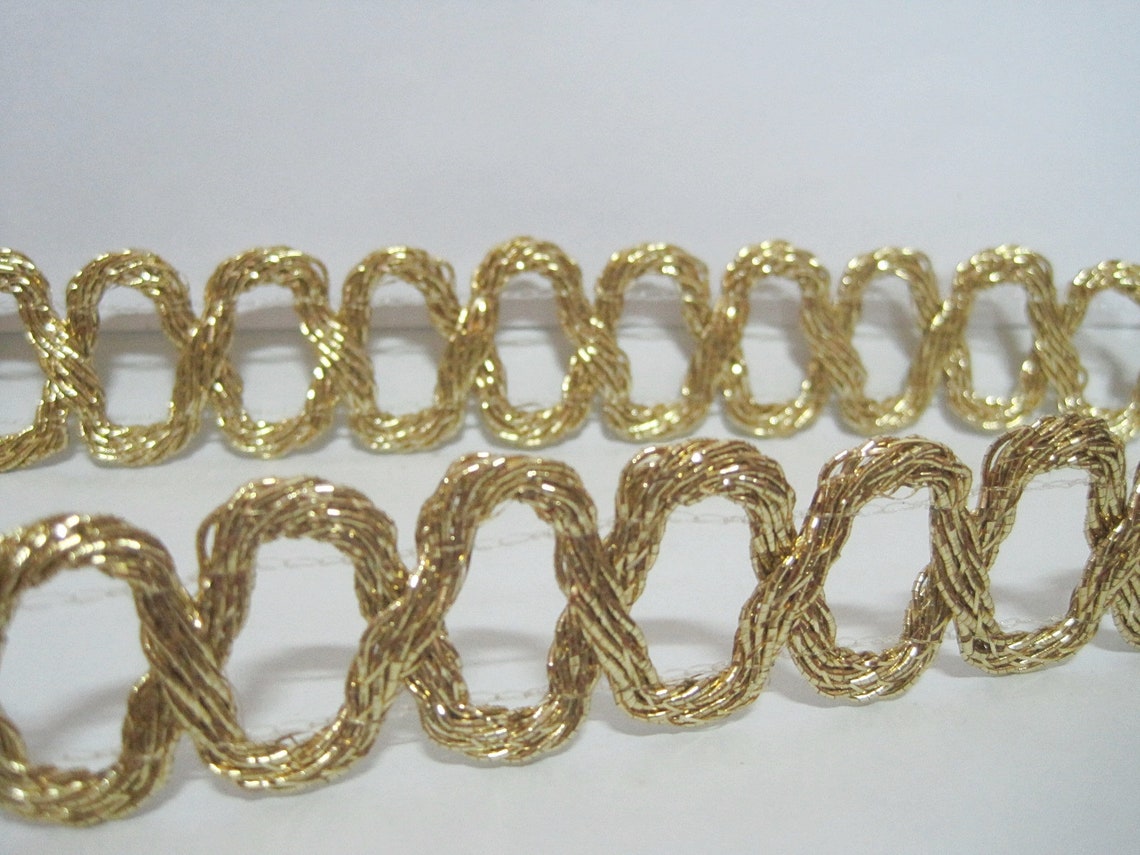 5 Yards Light Gold Metallic Braid Wholesale Trim Metallic | Etsy