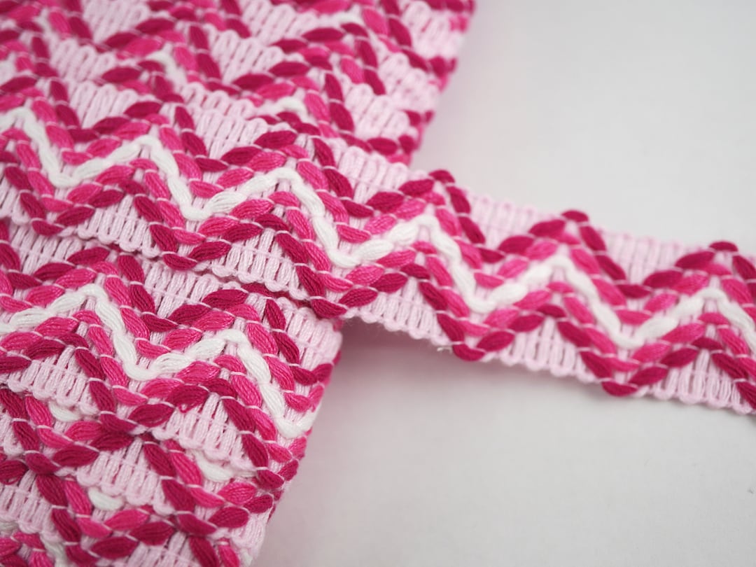 5 Yards 7/8" Pink Boho Ribbon - Etsy