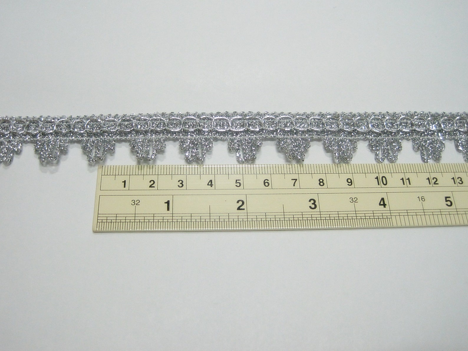 5 Yards 7/8 Silver Metallic Lace Silver Lace Silver | Etsy