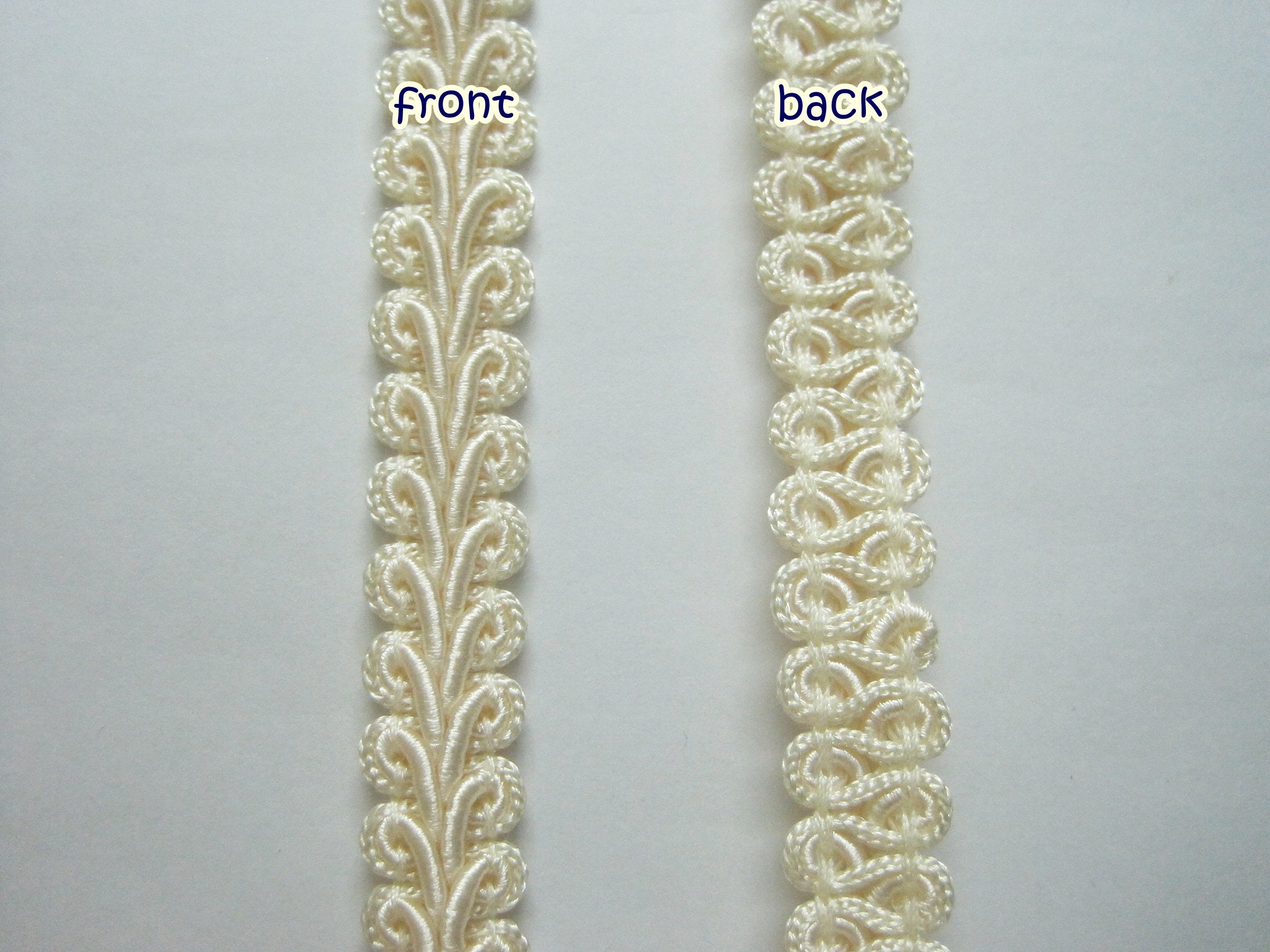 5 Yards 1/2 Cream Gimp Braided Trim Gimp Braid Braided | Etsy