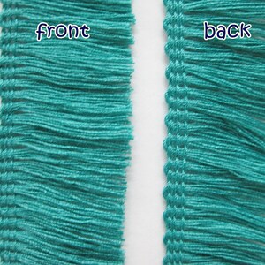 5 Yards Teal Cotton Tassel Trim, Mint Trim, Mint Tassel Fringe ...