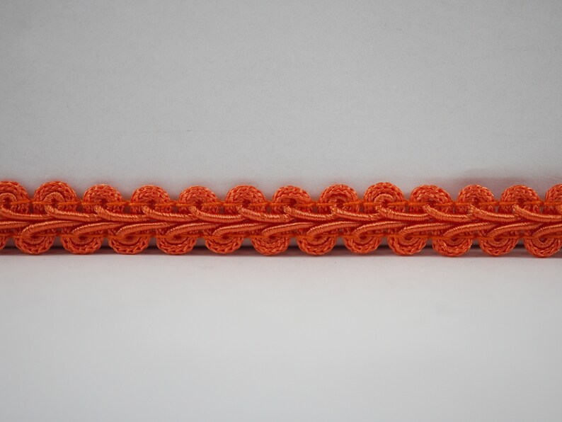 5 Yards 3/8 Orange-red Gimp Braided Trim Gimp Braid - Etsy