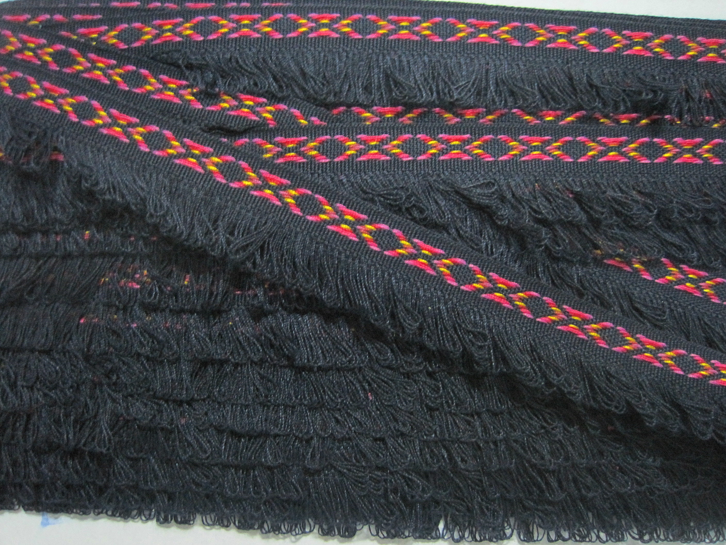 5 Yards Deep Navy Blue Boho Loop Trim Blue Trim Tassel Trim - Etsy