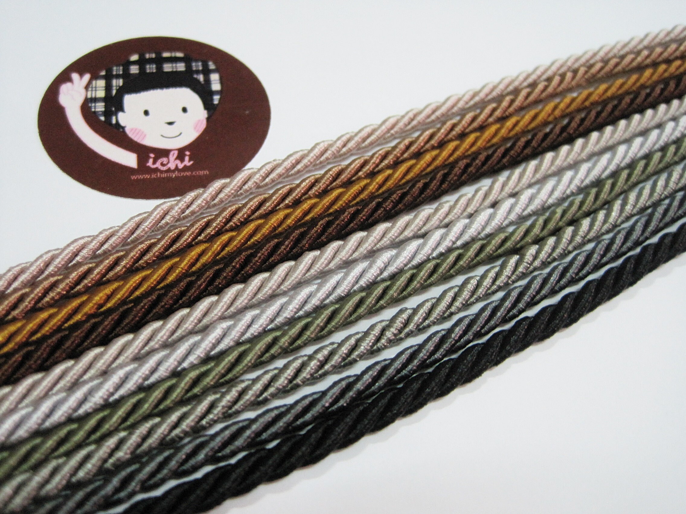 5 Yd 4 Mm Twisted Cord, Black Twisted Cord, Brown Twisted Cord, Braided ...