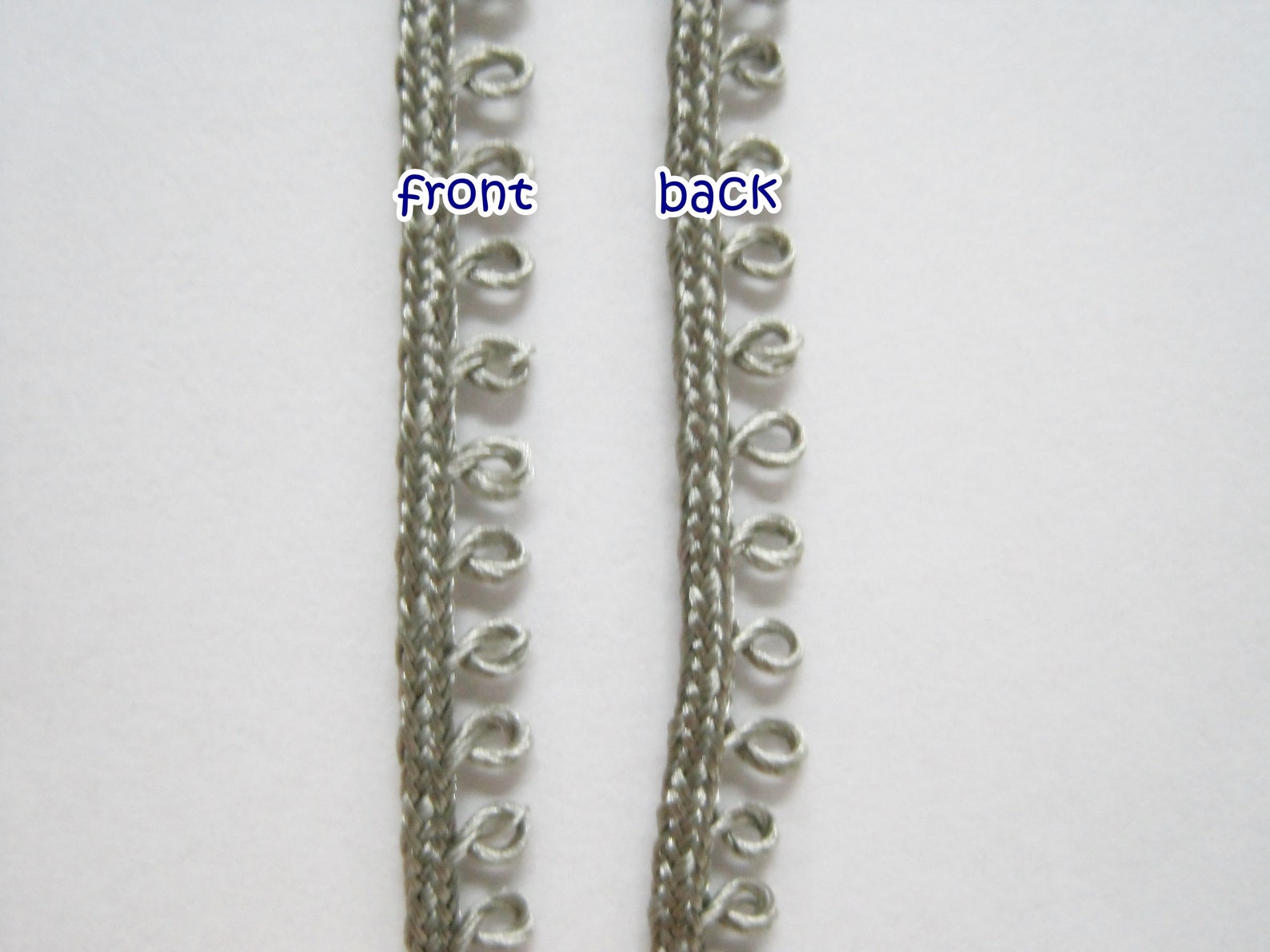 5 Yards Gray Picot Trim Picot Edge Trim Picot Edge Ribbon | Etsy