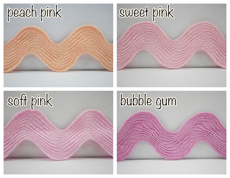 5 Yards Pink Jumbo Rick Rack Trim Pink Rick Rack Jumbo Ric - Etsy Australia