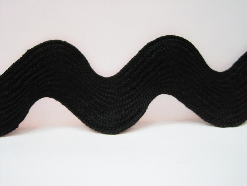 5 Yards Black Jumbo Rick Rack Trim Black Rick Rack Rick Rack - Etsy