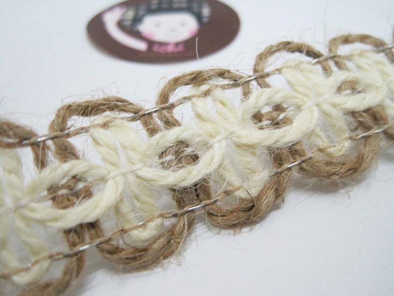 5 Yards Jute Wired Lace Wired Ribbon Wholesale Trim Jute | Etsy