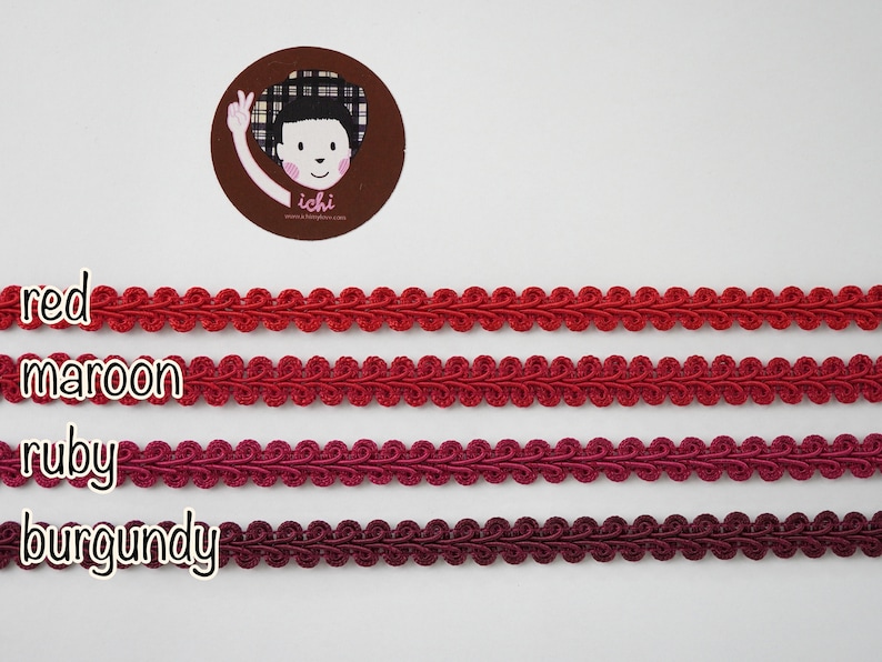 5 Yards 3/8 Red Gimp Braided Trim Gimp Braid Braided - Etsy