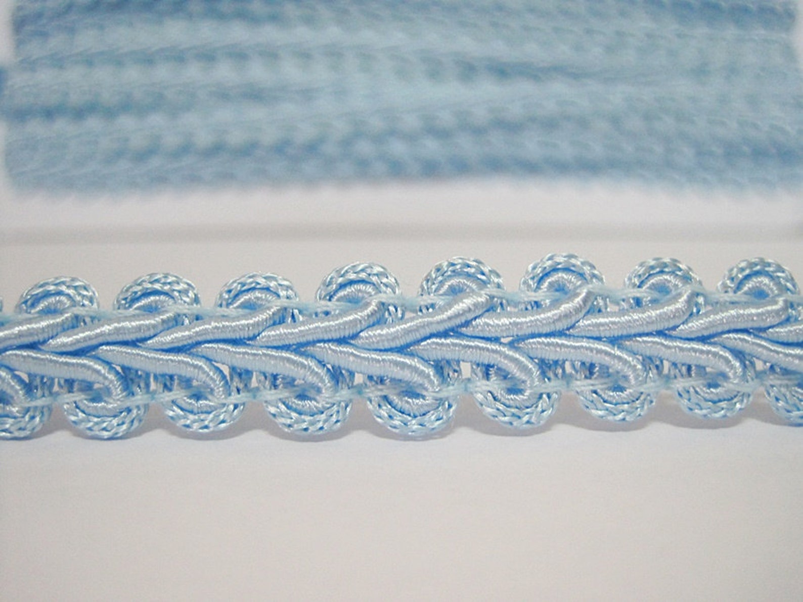 5 Yards 1/2 Light Blue Gimp Braided Trim Gimp Braid - Etsy