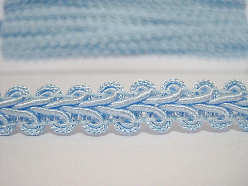 5 Yards 1/2 Light Blue Gimp Braided Trim Gimp Braid | Etsy