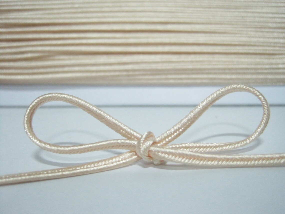 5 Yards 3 Mm Vanilla Soutache Braid Braided Cord Soutache | Etsy