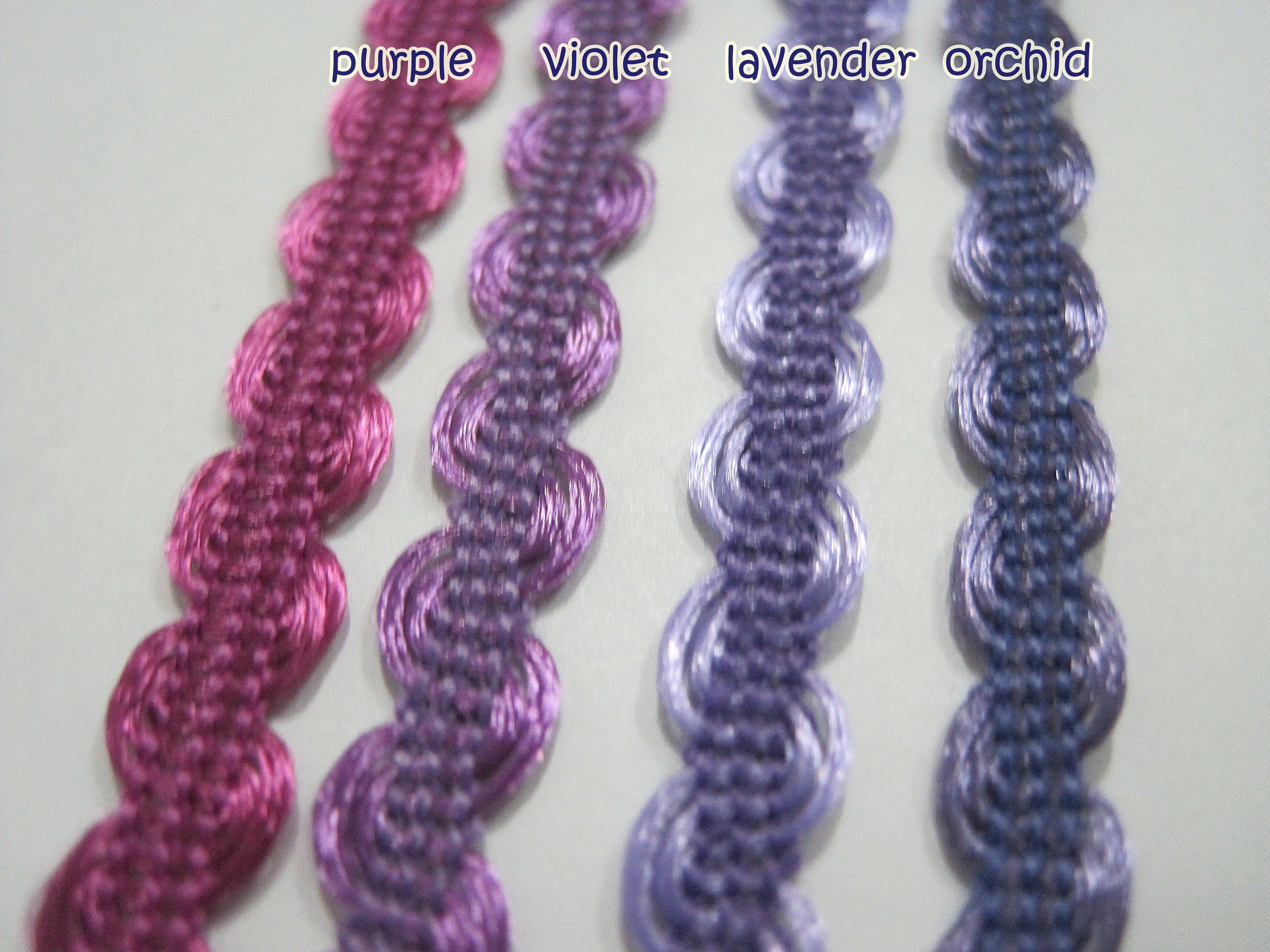 5 yards 1/4 Purple Shiny Braid Braided Trim Braid Lace | Etsy