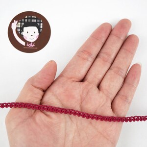 5 Yards 3/16" Ruby Picot Braid, Picot Edge, Single Picot Trim, Loop ...