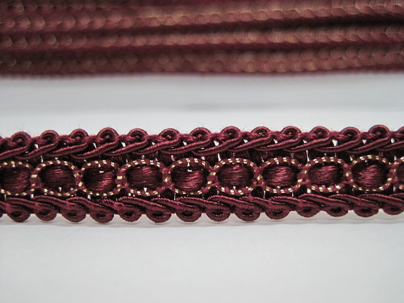 5 Yards 1/2 Burgundy Gimp Braid Trim Gimp Braid - Etsy
